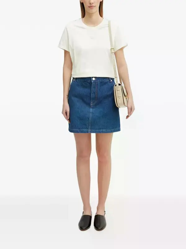 Maison Kitsuné Logo-patch Mini Skirt