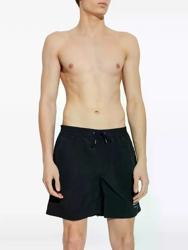 ALLSAINTS Underground Logo Print Swim Shorts