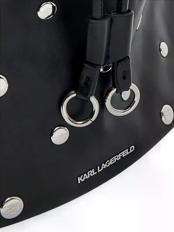 Karl Lagerfeld Studded Dome Bucket Bag