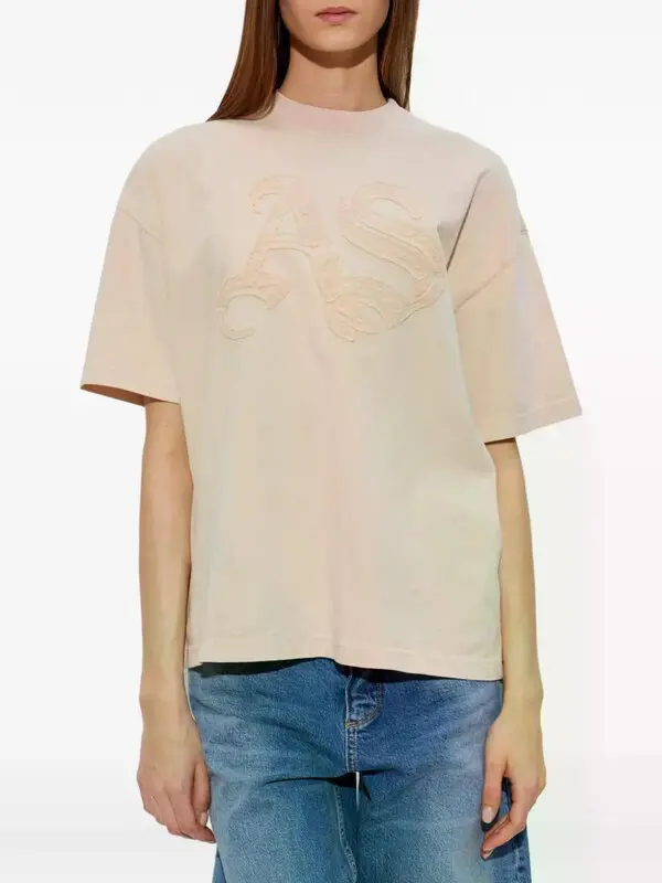 ALLSAINTS Etta Logo-patch T-shirt - Neutrals