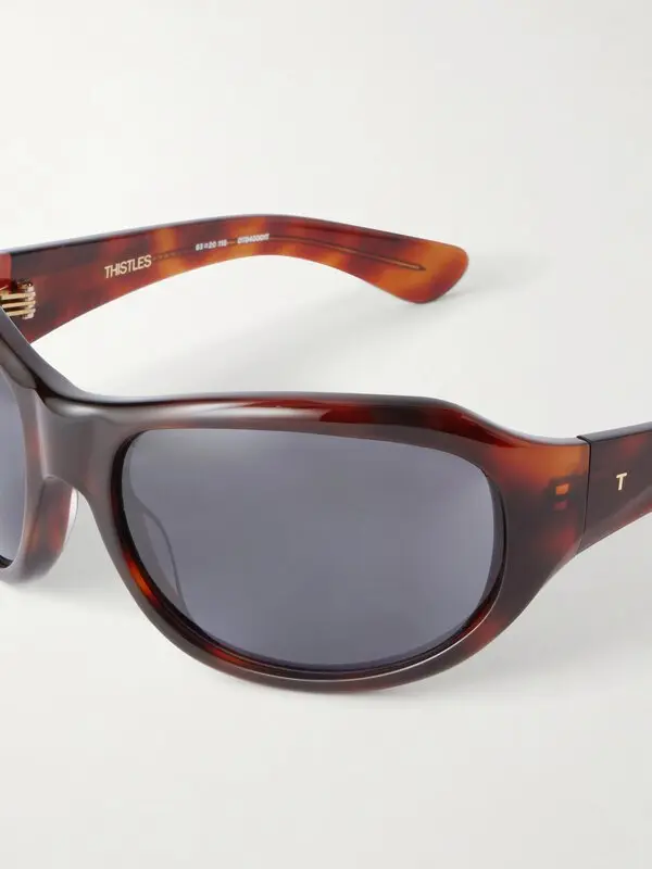 THISTLES The Atlas Round-frame Acetate Sunglasses