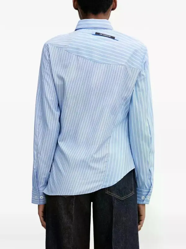 Andersson Bell Asymmetric Striped Shirt