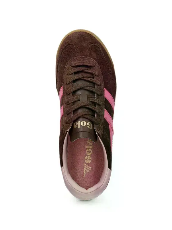 Gola Torpedo Logo-print Panelled Sneakers - Brown