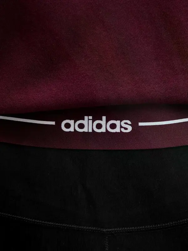 Adidas Logo Waistband Cropped Hoodie