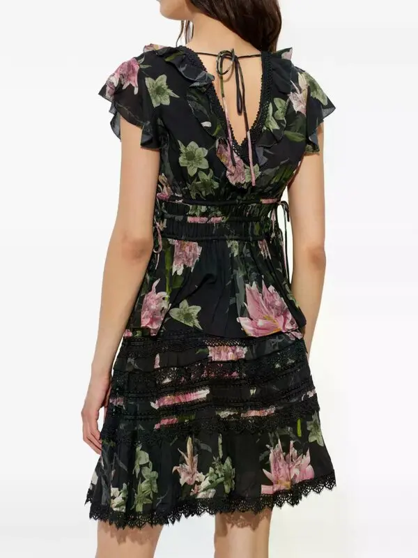 ALLSAINTS Canto Floral-print Ruffled Top