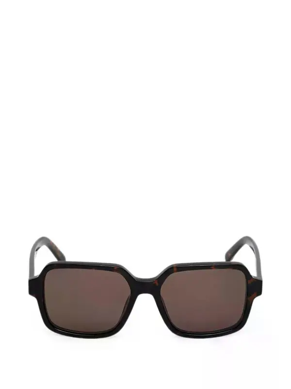 MAISON MARGIELA Geometric Frame Sunglasses - Brown