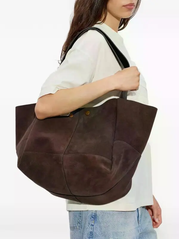 ALLSAINTS Rosalie Suede Shoulder Bag - Brown