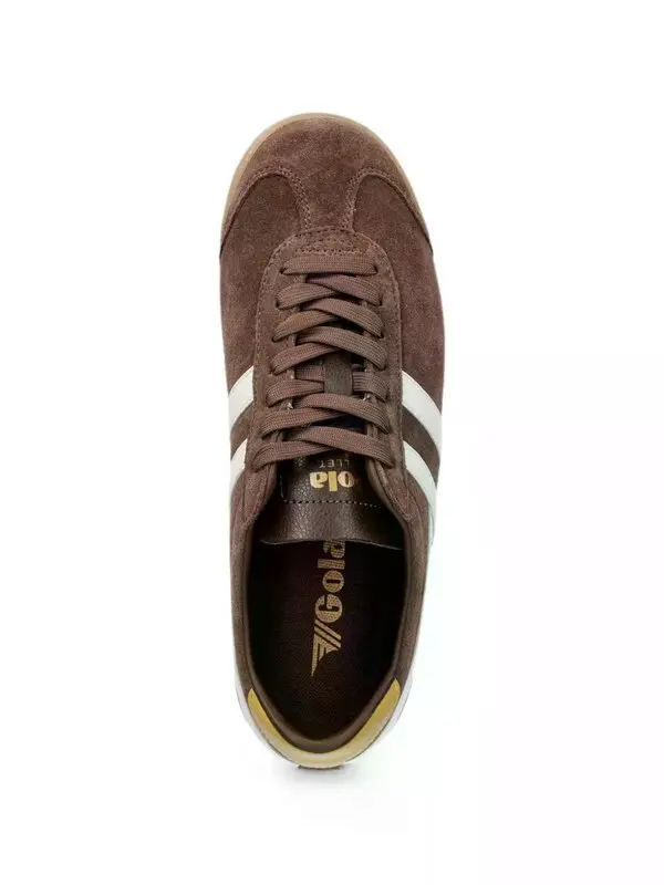 Gola Suede-finish Logo-print Sneakers - Brown