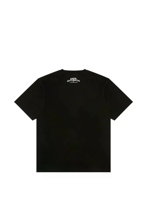 AAPE BY *A BATHING APE Letter-patch T-shirt - Black
