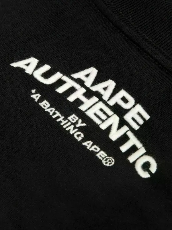 AAPE BY *A BATHING APE Letter-patch T-shirt - Black