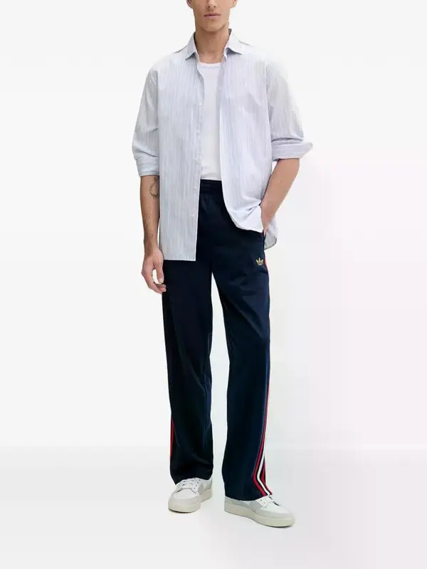 Adidas Firebird Logo-embroidered Side-stripe Track Pants