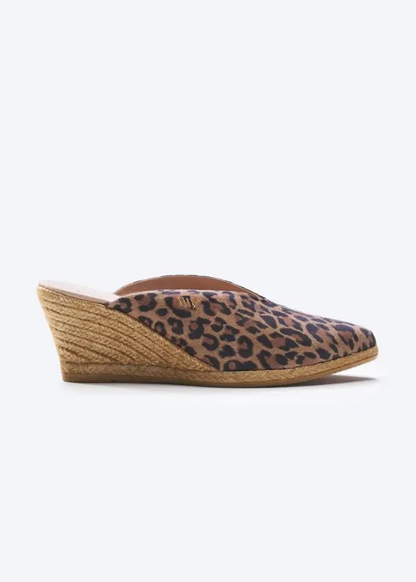 VISCATA Truja Archive Suede Espadrille Mule Wedges