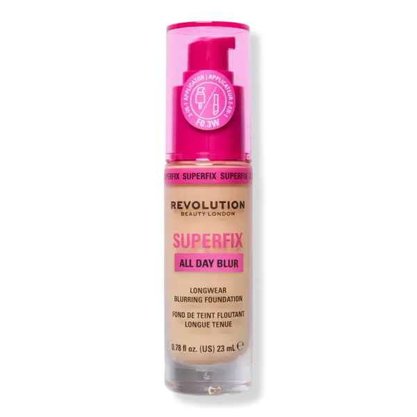 REVOLUTION BEAUTY Superfix Blur Longwear Foundation - F0.3w