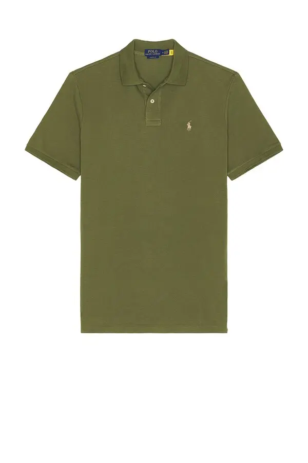 Polo Ralph Lauren Short Sleeve Mesh Polo In Green