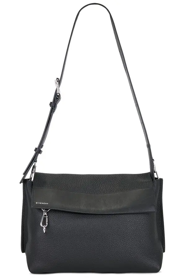 Givenchy Grained Soft Leather Crossbody Bag - Black