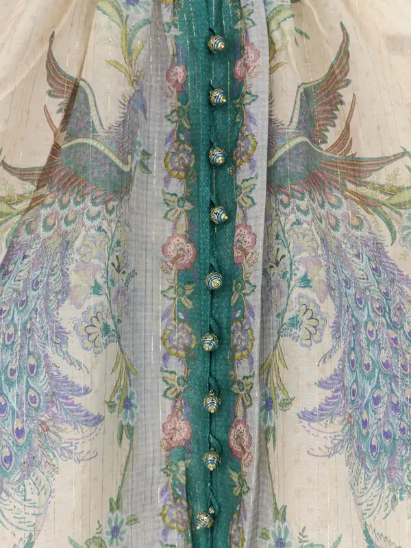 Zimmermann Indra Printed Cotton And Silk Shirt - Multicolor