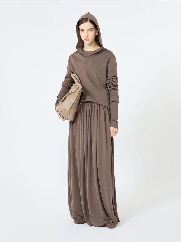 Max Mara Silk-blend Jersey Sweatshirt
