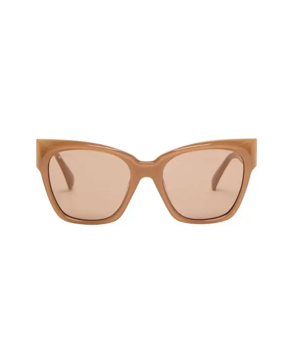 Max Mara Butterfly Frame Sunglasses - Camel