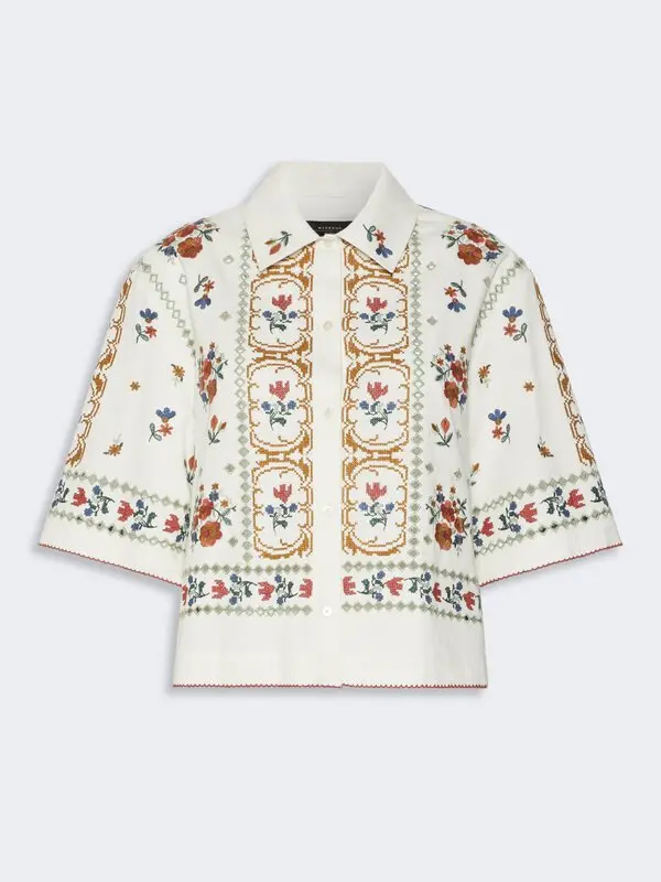 Max Mara Embroidered Cotton Jacket