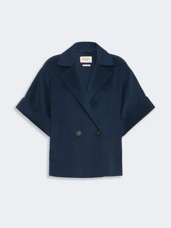 Max Mara Short Wool Broadcloth Coat