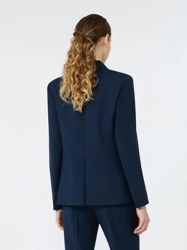 Max Mara Single-breasted Stretch Wool Blazer