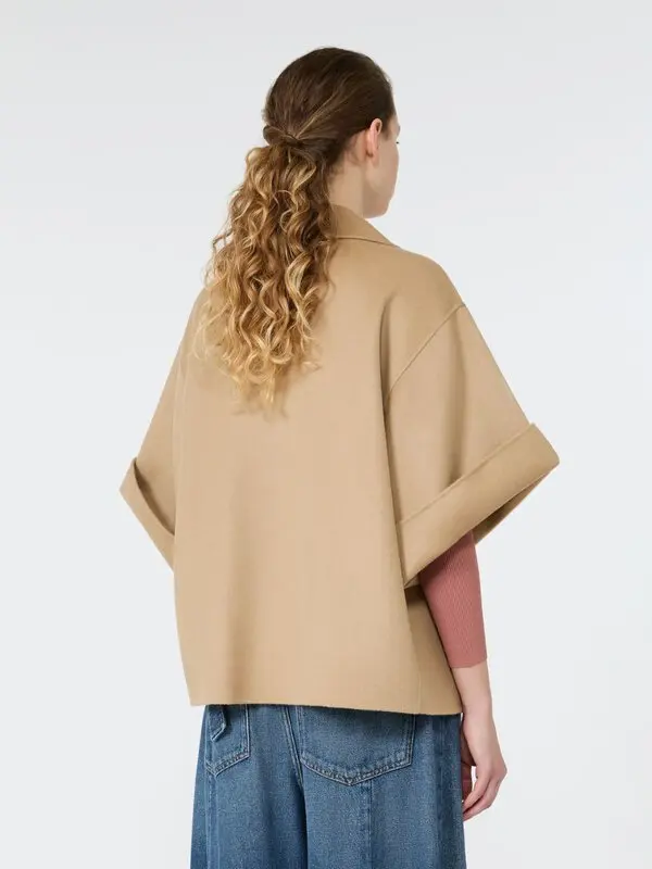 Max Mara Short Wool Broadcloth Coat