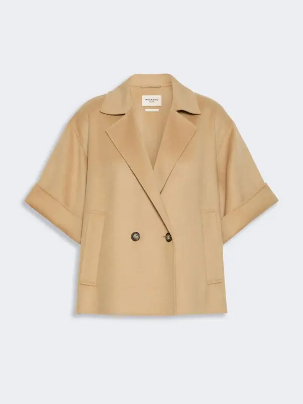 Max Mara Short Wool Broadcloth Coat