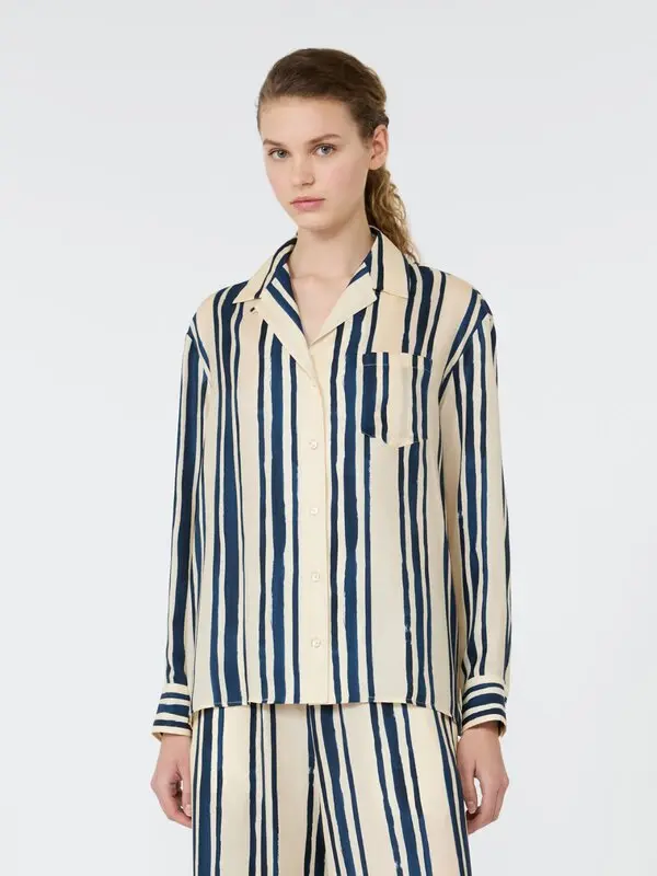 Max Mara Printed Silk Shirt
