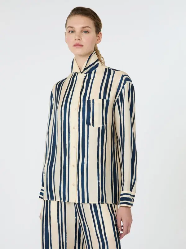 Max Mara Printed Silk Shirt