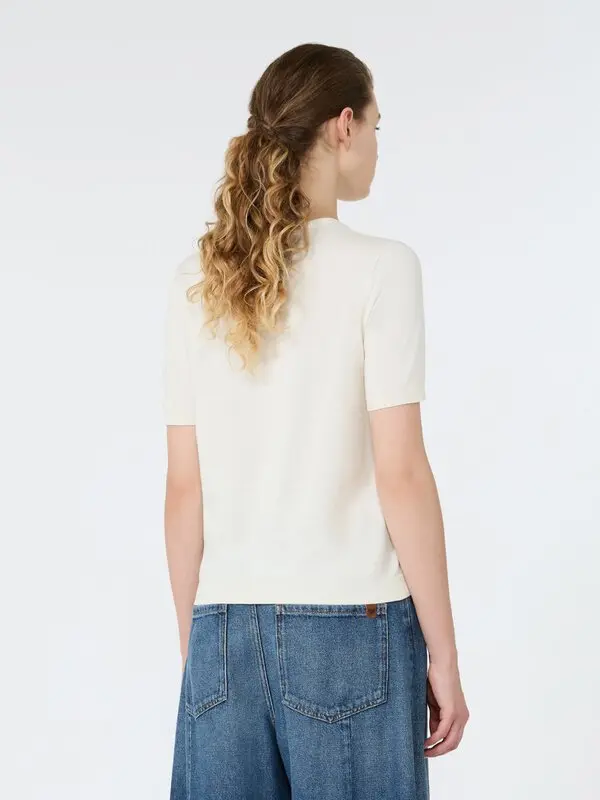 Max Mara Silk And Cotton Crew-neck Sweater