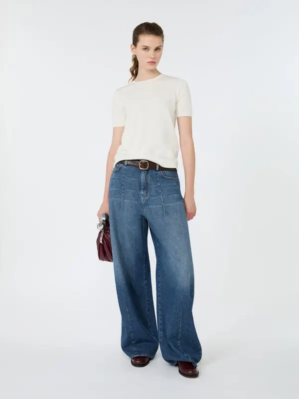 Max Mara Silk And Cotton Crew-neck Sweater