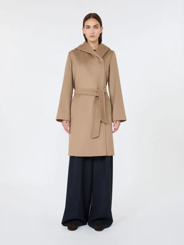 Max Mara Wool Broadcloth Robe Coat