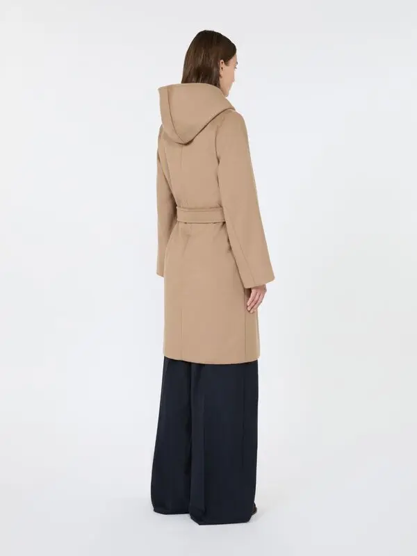 Max Mara Wool Broadcloth Robe Coat