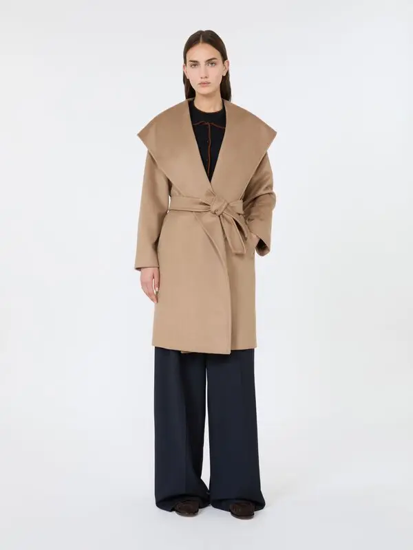 Max Mara Wool Broadcloth Robe Coat