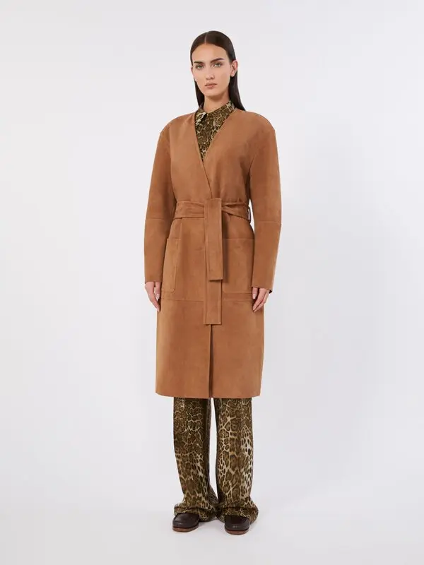 Max Mara Suede Duster Coat