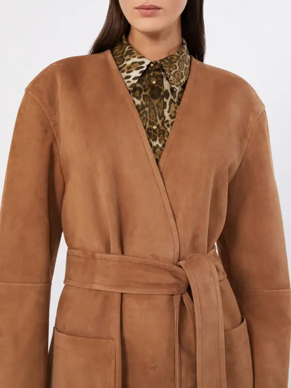 Max Mara Suede Duster Coat
