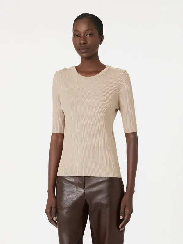 Max Mara Ribbed Woollen Yarn Jumper