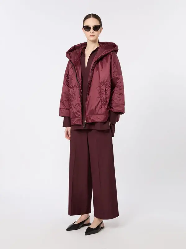 Max Mara Padded Hooded Jacket In Water-repellent Canvas