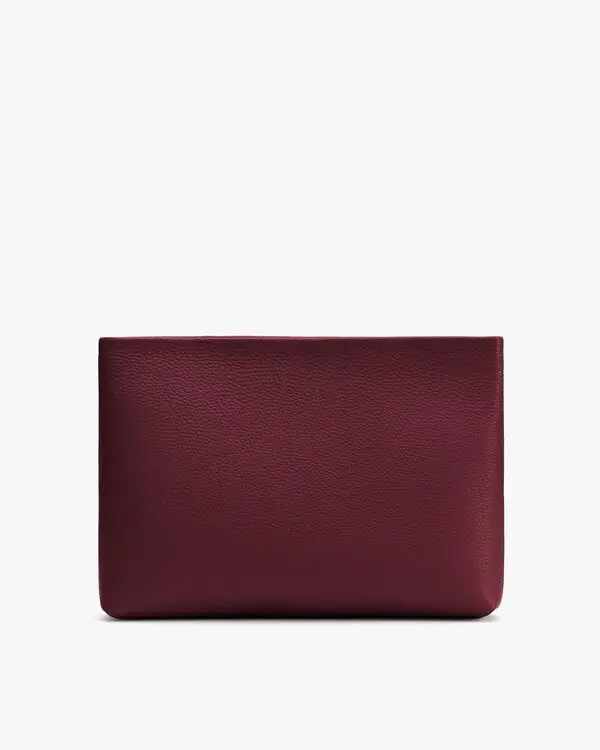 Cuyana Medium Zipper Pouch - Cherry