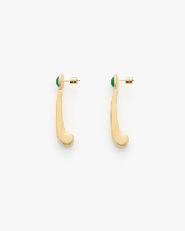 Cuyana Beaded Long Lluvia Earrings