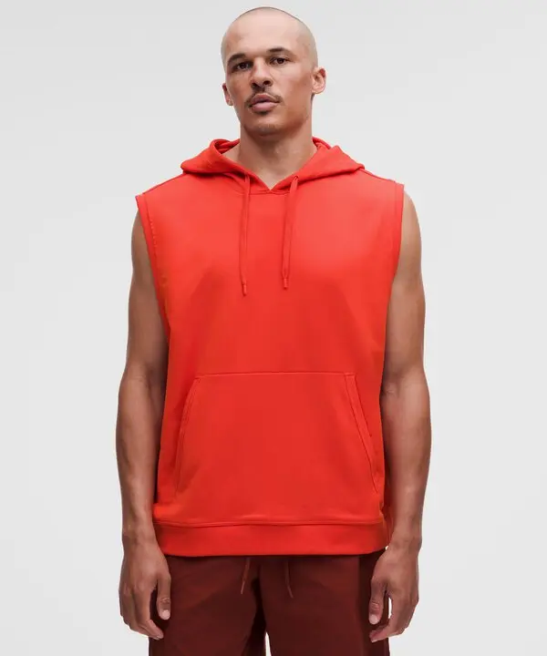 Lululemon Warm-up Sleeveless Gym Hoodie - Cherry Ember