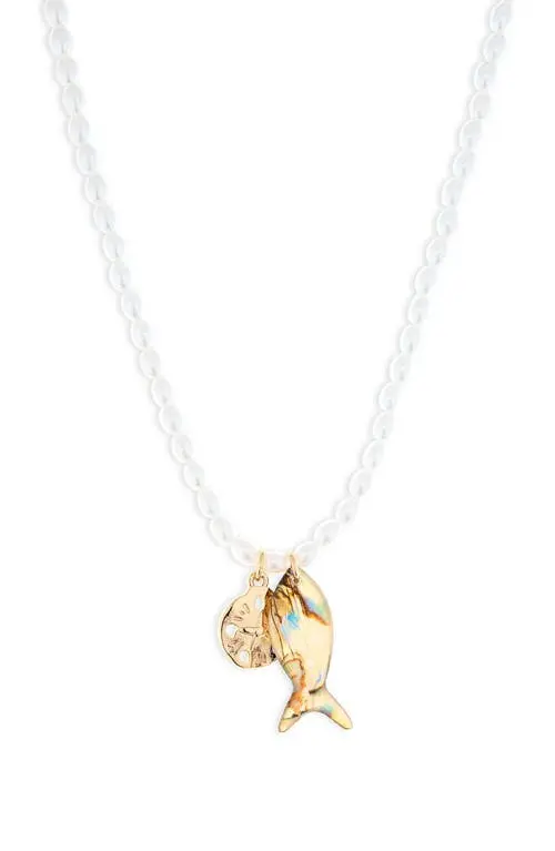 Bp. Charm Necklace With -tone Pendants - Gold