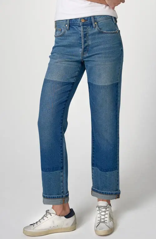 LIVERPOOL Sloane Slouchy High Waist Girlfriend Jeans - Frontier Blue