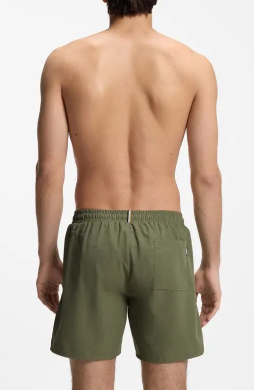 BOSS Swordfish Swim Trunks - Open Green