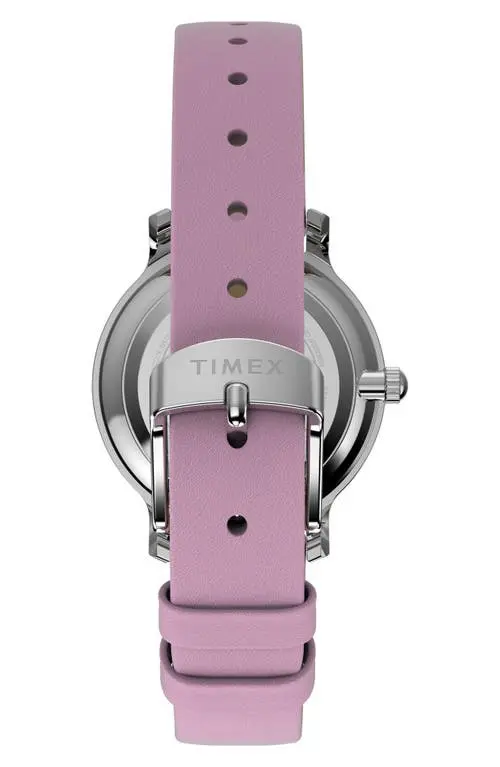 Timex® X Peanuts® Transcend Snoopy Hug Leather Strap Watch
