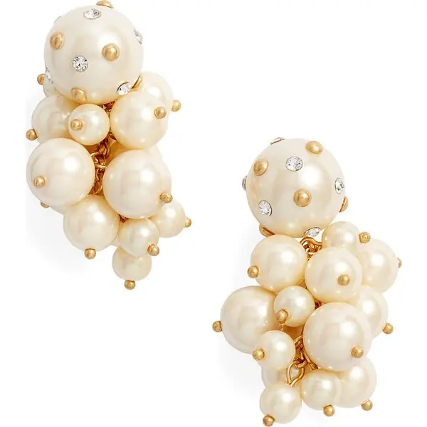 Kate Spade New York Cluster Drop Earrings - Cream Multi