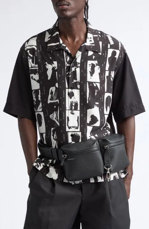 Givenchy Fold Grained Leather Belt Bag