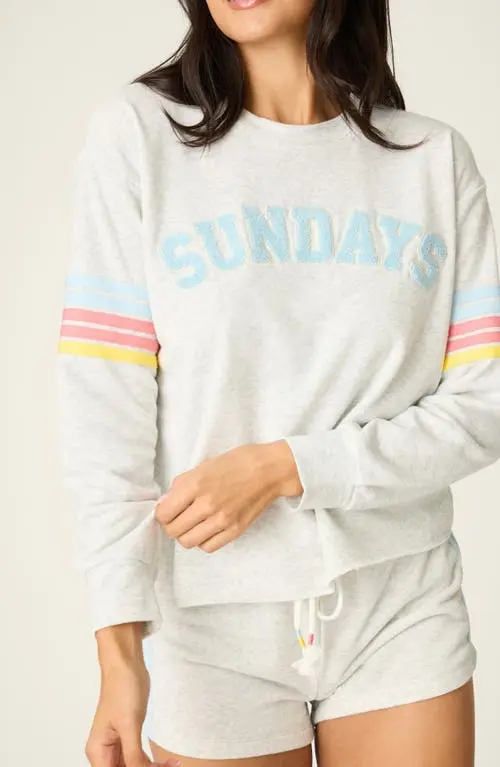 PJ Salvage Sunday Funday Pajama Sweatshirt