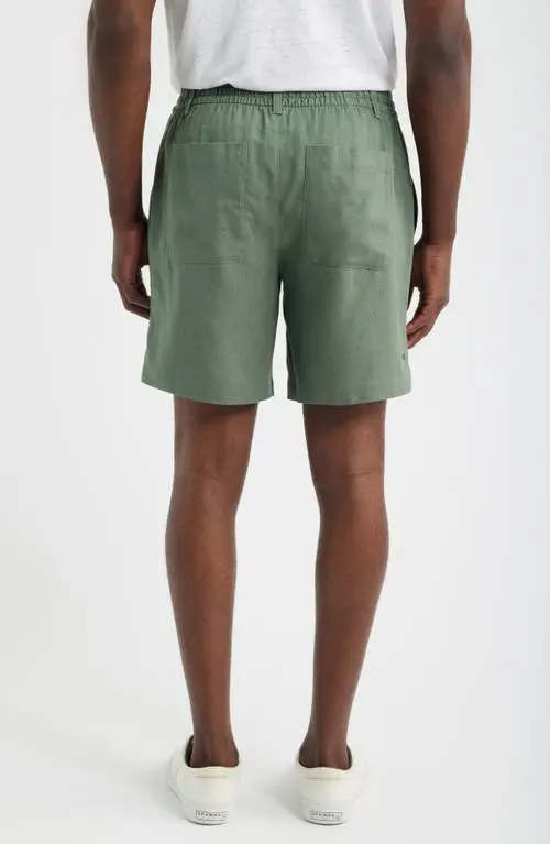Mack Weldon Linen Blend Drawstring Shorts - Cactus