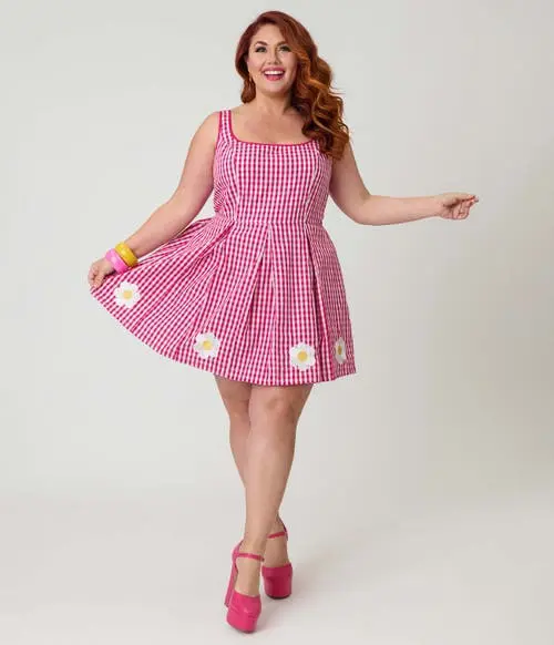 SMAK PARLOUR Pleated Skirted Romper With Pockets